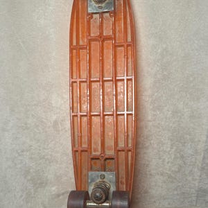 Vintage 1970s Roller Sports Inc Orange Lexan Skateboard With Urethane ...