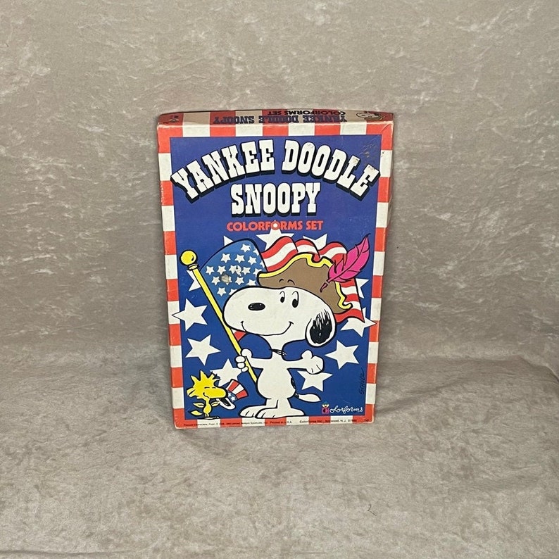 Vintage 1965 Yankee Doodle Peanuts Snoopy Colorforms Play Set #756 ...