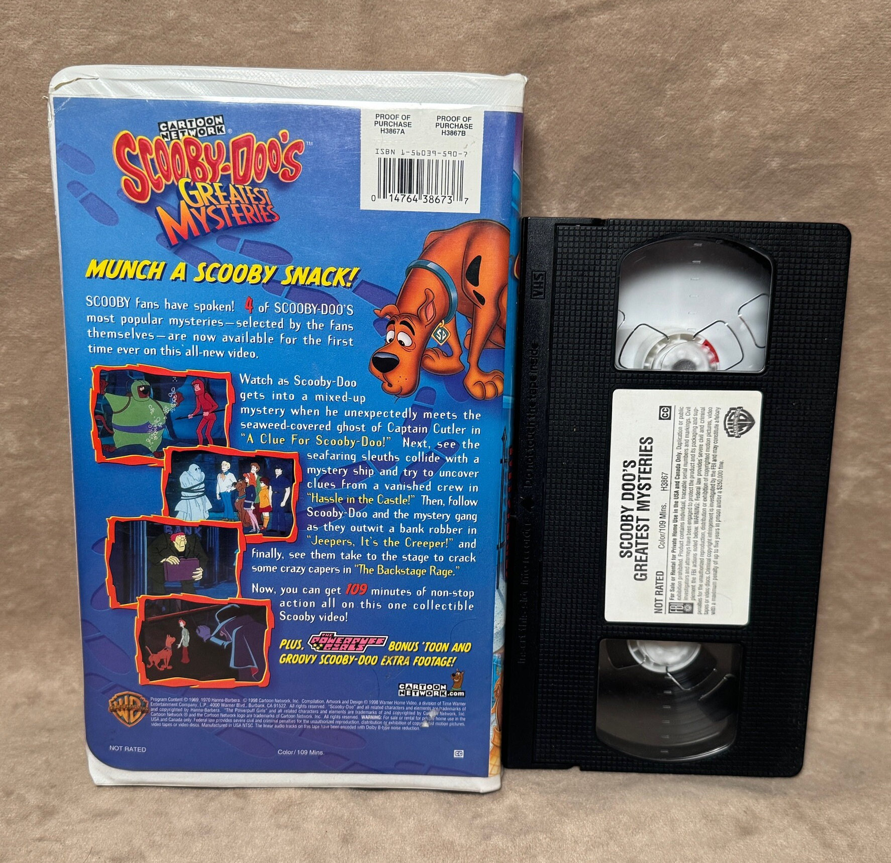 Vintage 1998 Cartoon Network Scooby Doo's Greatest Mysteries Clamshell ...