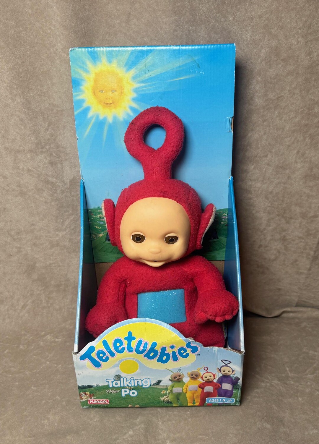 Vintage 1998 Playskool/ragdoll Toys Talking Po Red Teletubby With Box ...