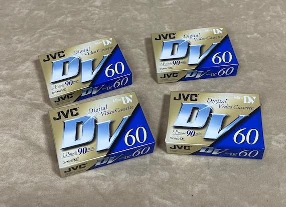 Vintage 4 JVC DV-60 Mini-dv Blank Videocassettes Made in - Etsy