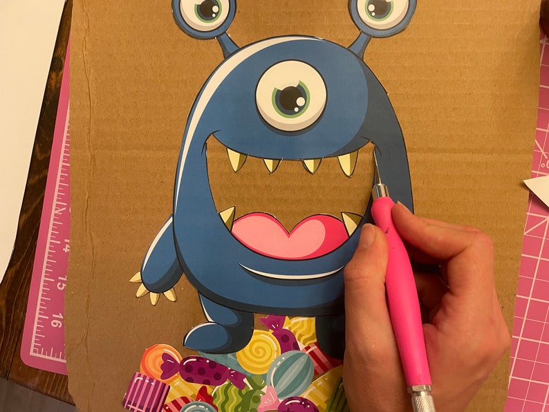 Halloween Candy Monster Printable PDF Toddler Activity Set - Etsy