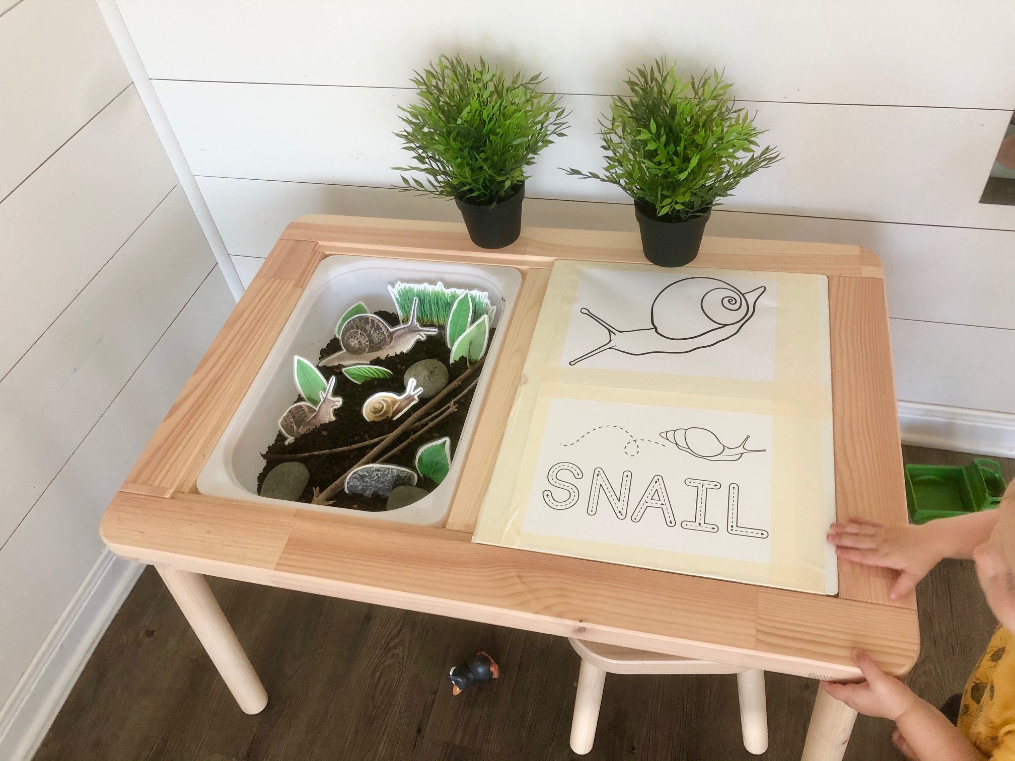 Snail Activity Set // PRINTABLE PDF // DIY Toddler Nature Color Letter ...