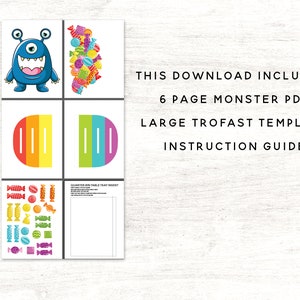 Halloween Candy Monster Printable PDF Toddler Activity Set - Etsy