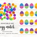 Easter Egg Match Printable PDF Game // DIY Easter Sensory Fine Motor ...