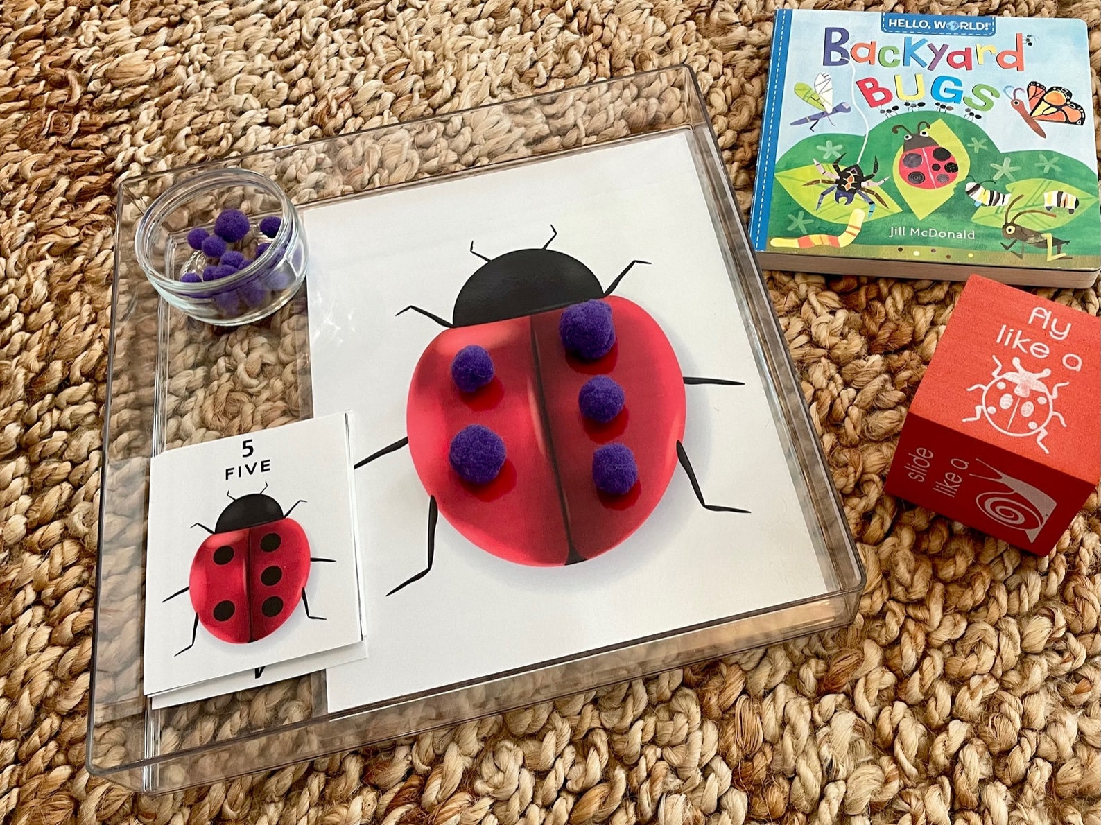 Ladybug Number Match Printable Game // Ladybug Learning Montessori ...