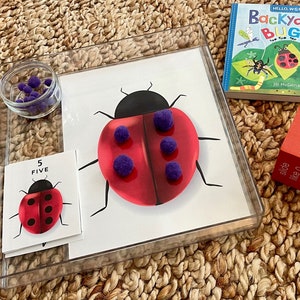 Ladybug Number Match Printable Game // Ladybug Learning Montessori ...
