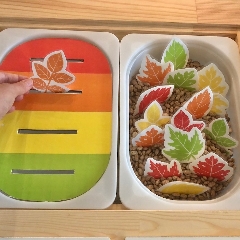 FALL Leaves Printable Toddler Activity Set Play Ideas - Etsy