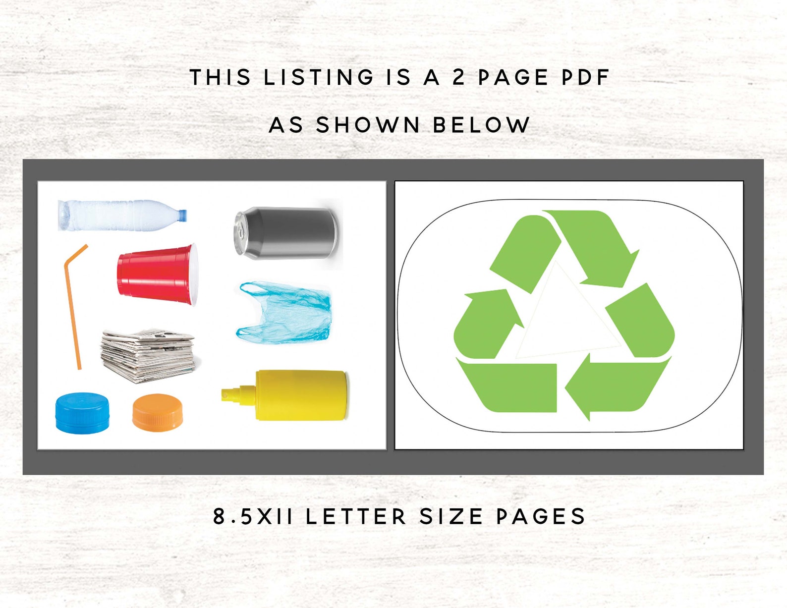Beach Cleanup Recycling Flisat Activity // DIY PRINTABLE PDF - Etsy