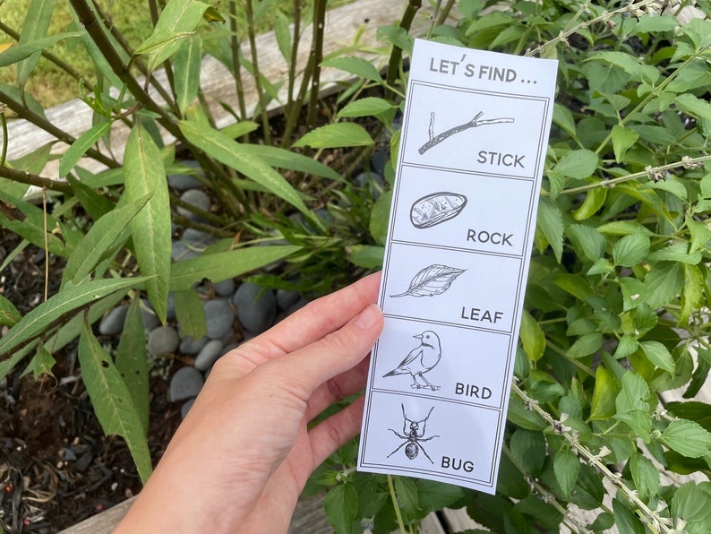 Nature Scavenger Hunt Toddler Printable // Let's Find It - Etsy