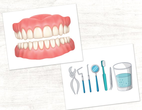 Tooth Brushing Dentist Learning Printable // Dental Unit Study - Etsy