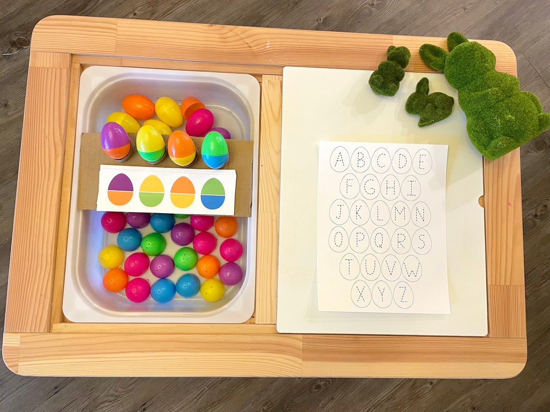 Easter Egg Match Printable PDF Game With DIY Flisat TROFAST Insert ...