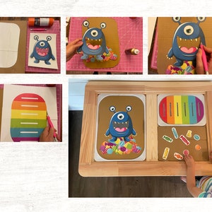 Halloween Candy Monster Printable PDF Toddler Activity Set - Etsy