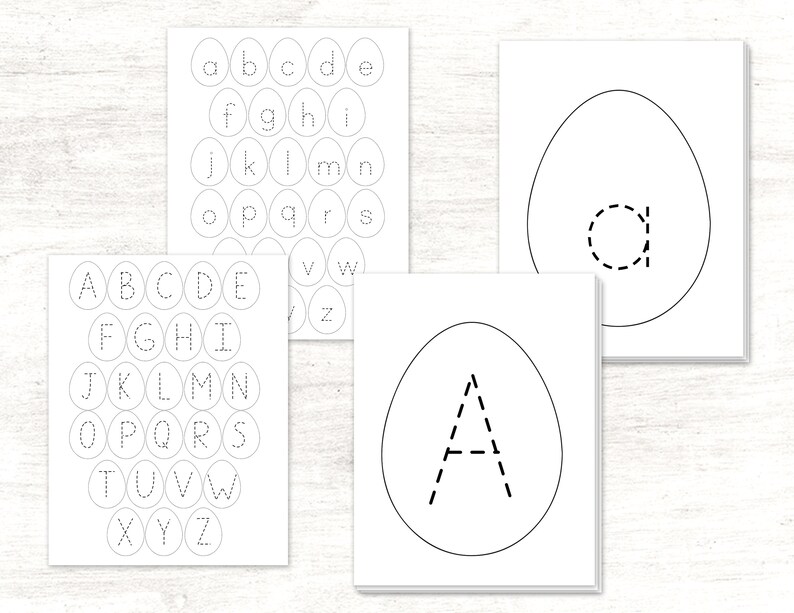 Easter ABC Tracing Preschool Early Literacy PDF Learning Activity Pages ...