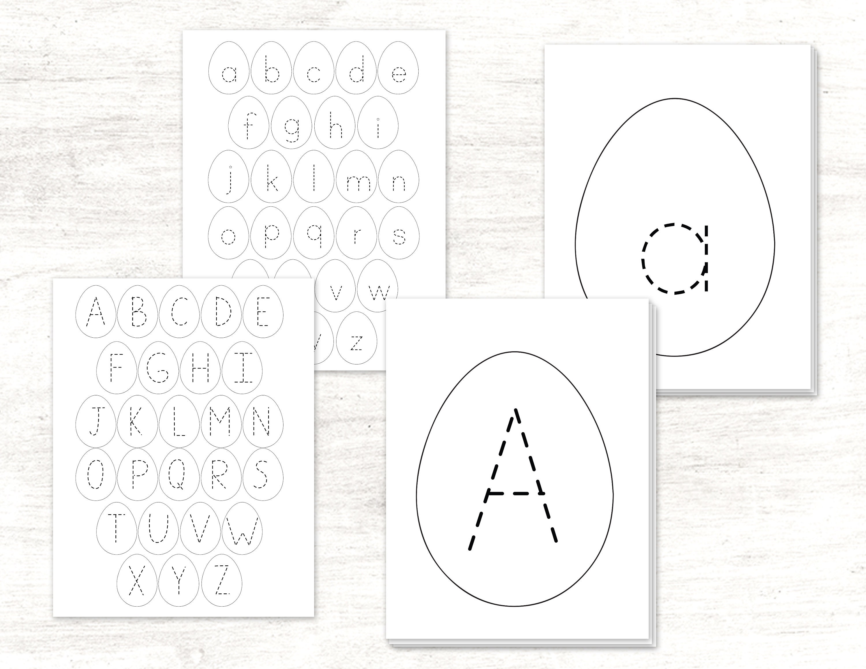 Easter ABC Tracing Preschool Early Literacy PDF Learning Activity Pages ...