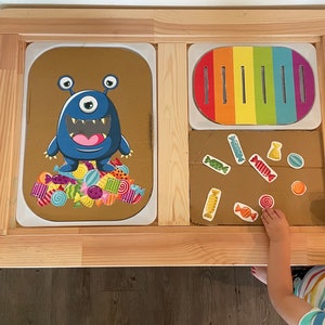 Halloween Candy Monster Printable PDF Toddler Activity Set - Etsy