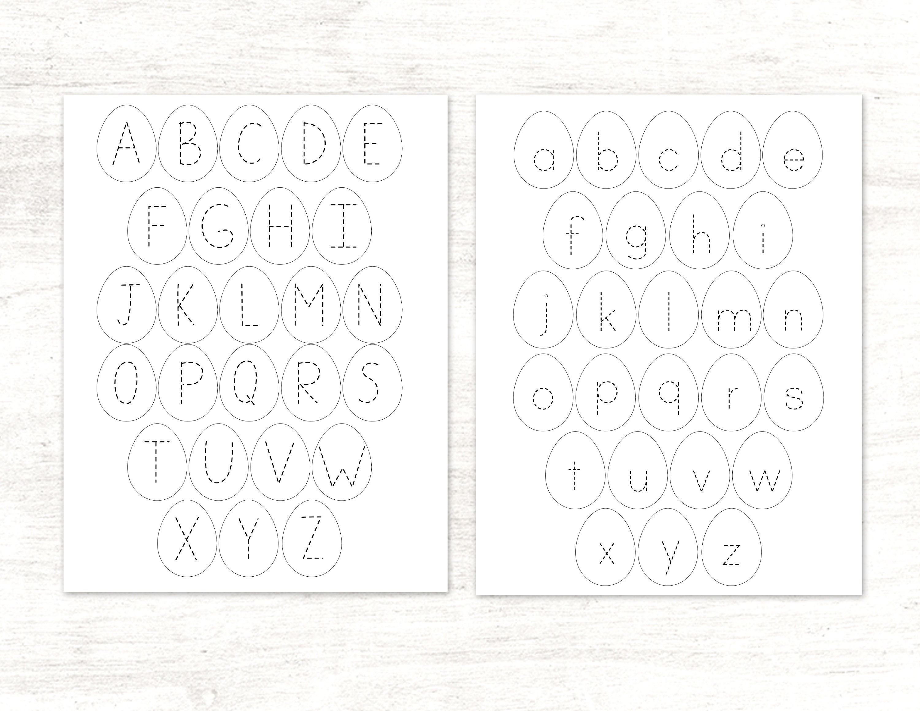 Easter ABC Tracing Preschool Early Literacy PDF Learning Activity Pages ...