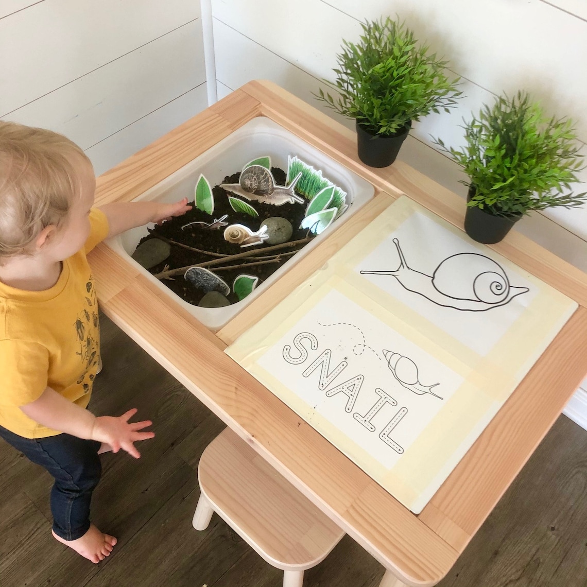 Snail Activity Set // PRINTABLE PDF // DIY Toddler Nature Color Letter ...