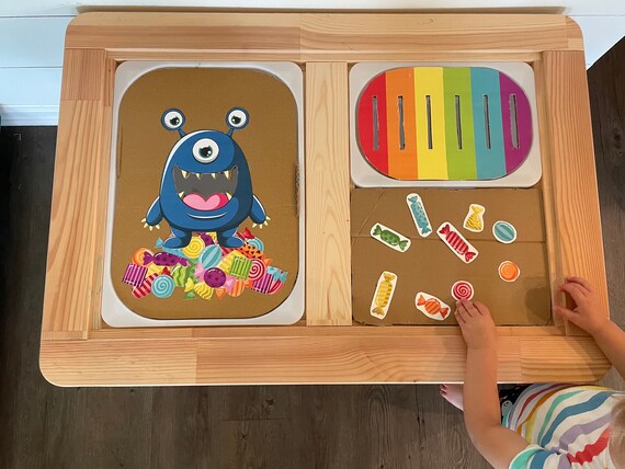 Halloween Candy Monster Printable PDF Toddler Activity Set - Etsy