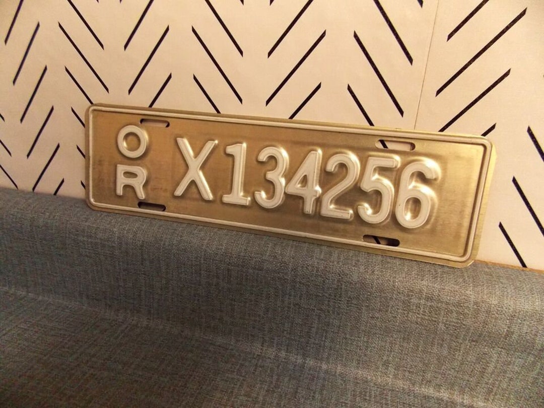 Vintage Oregon Trailer House License Plate OR Mobile Home 1980's ...