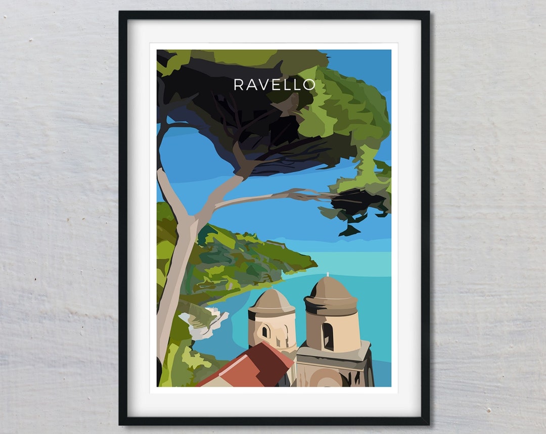 Ravello Italy Amalfi Coast Print Italy Travel Poster Amalfi - Etsy