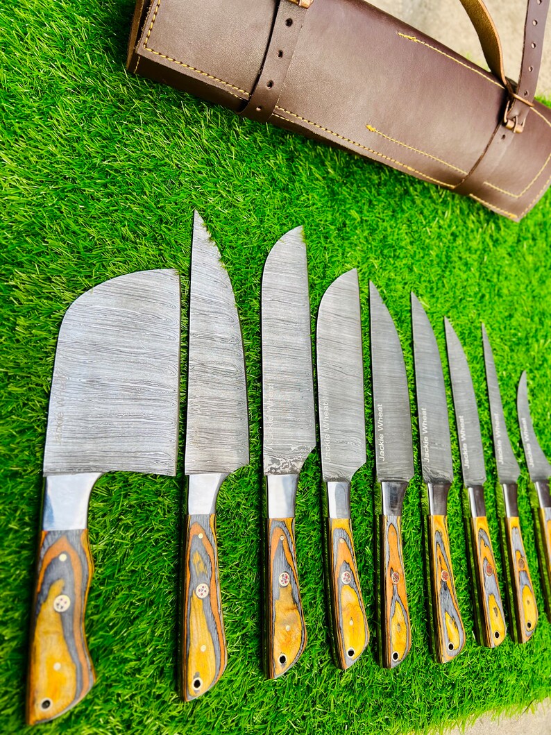 AE108 Custom Handmade Damscus Steel Hand Forged Kitchen - Etsy