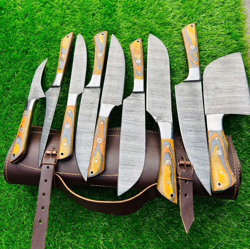 AE108 Custom Handmade Damscus Steel Hand Forged Kitchen - Etsy