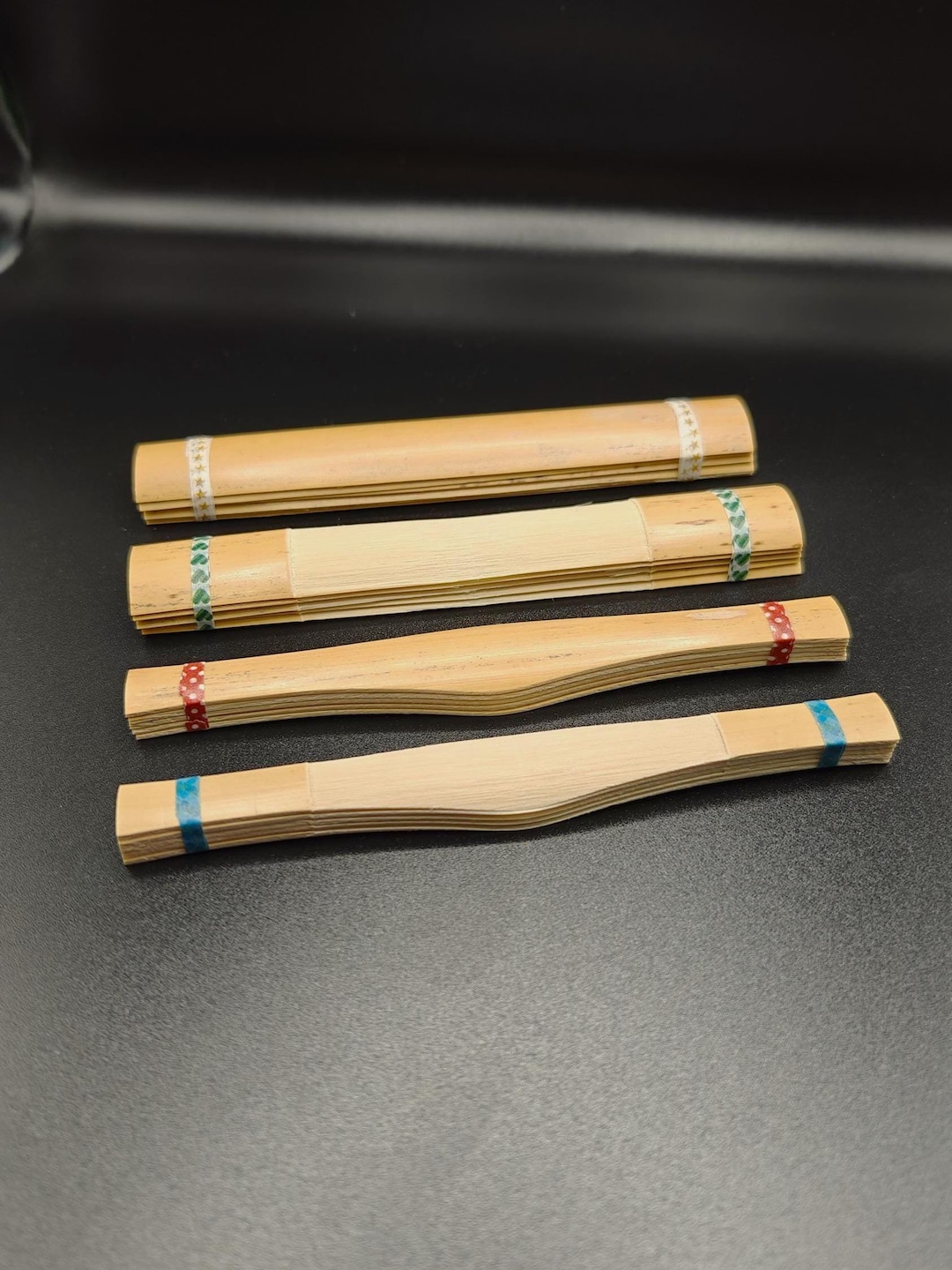 Bassoon Cane Bundle: 5-piece Set 1. GSP, 2. Gouged/shaped, 3. Gouged ...