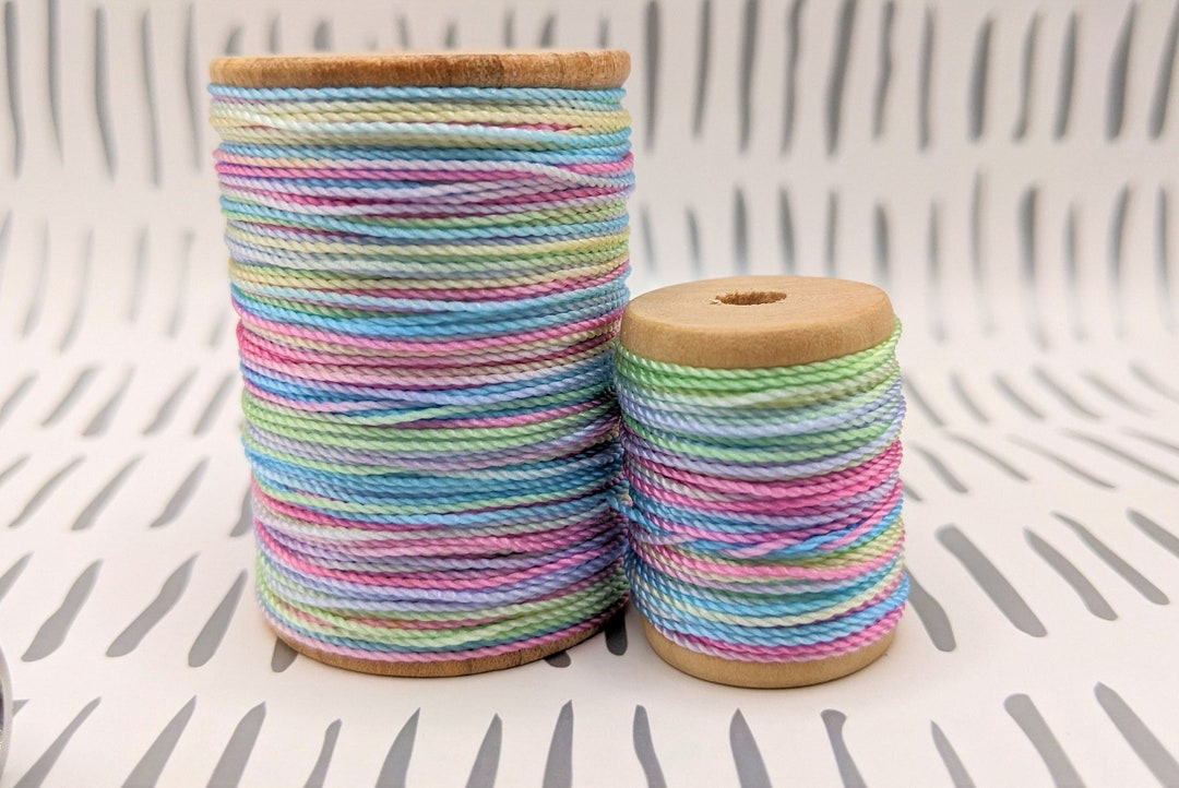 Macaron Bites Variegated Nylon Crochet Thread Hand-dyed - Etsy