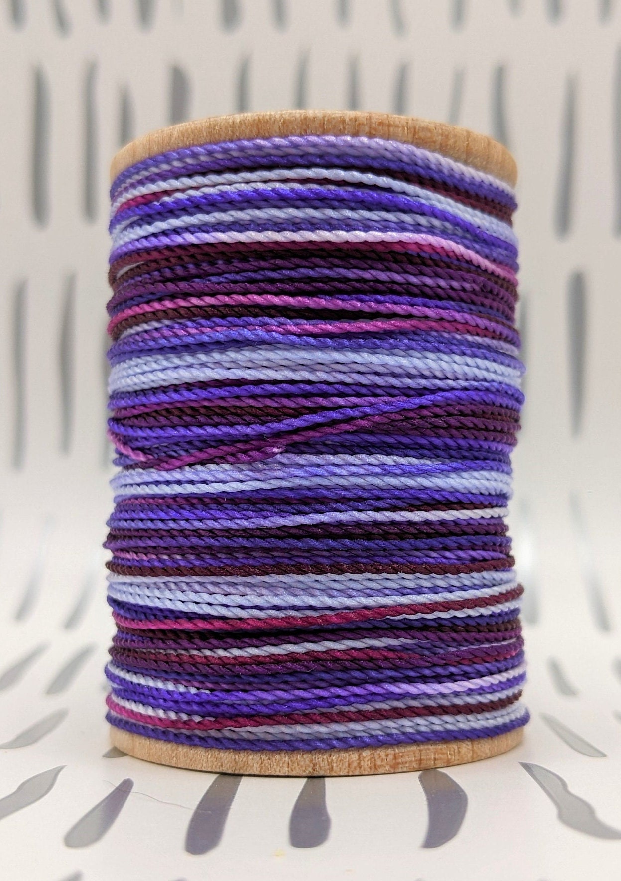 90s Neon Variegated Nylon Crochet Thread Hand-Dyed — The Reed Lab