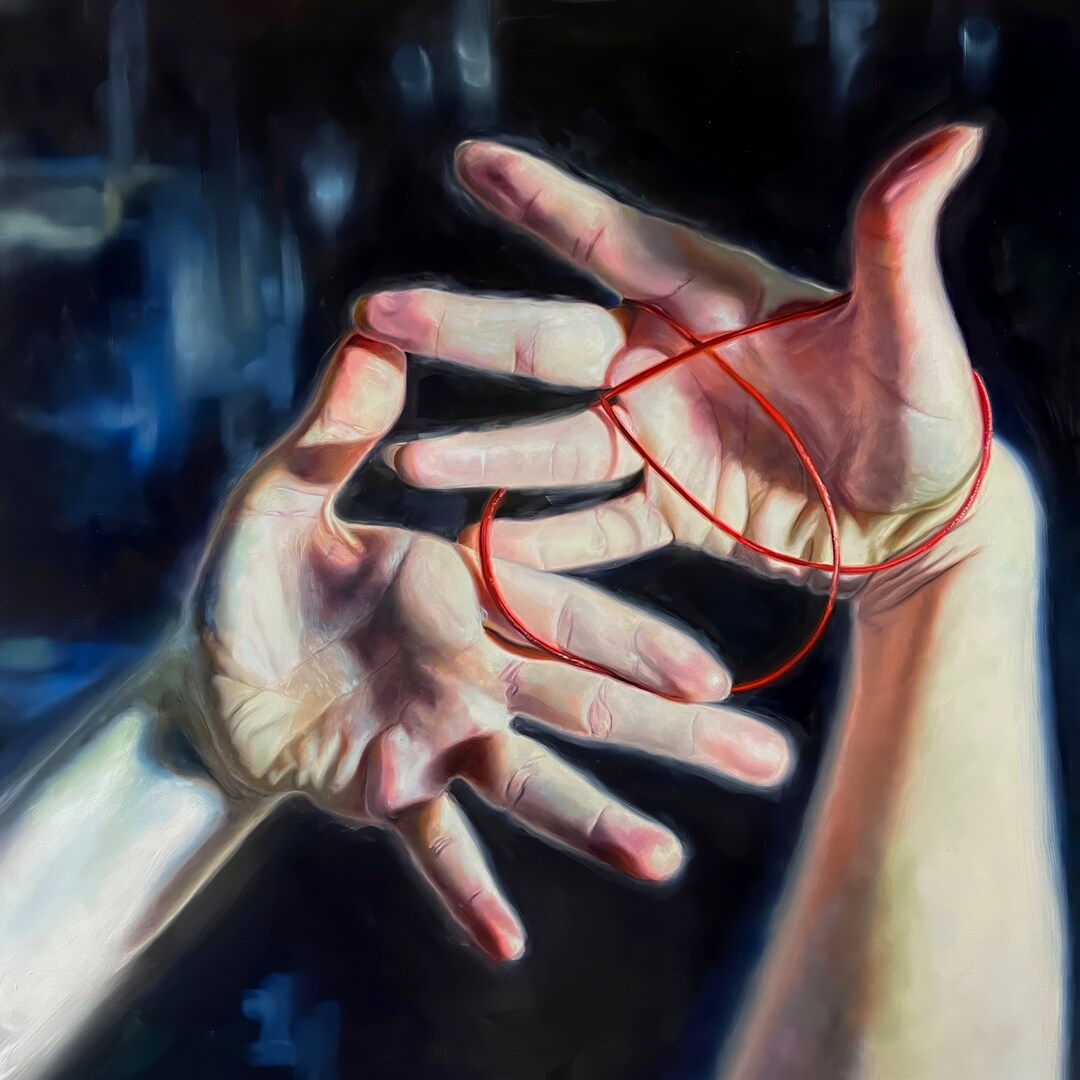 Oil Painting of Hands | Mathematical Knot Original Artwork - Etsy