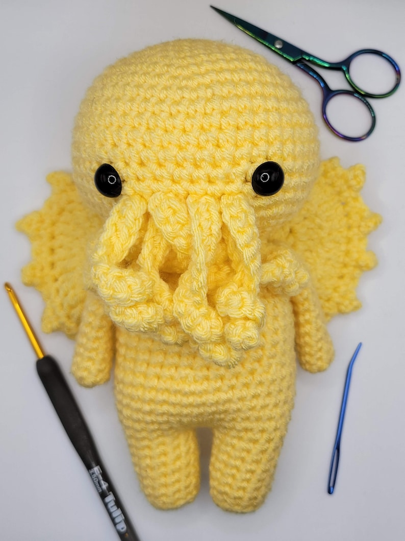 Cthulhu Crochet Pattern Mini Cthulhu Eldritch God - Etsy