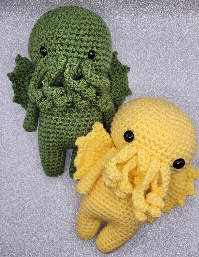 Cthulhu Crochet Pattern Mini Cthulhu Eldritch God - Etsy