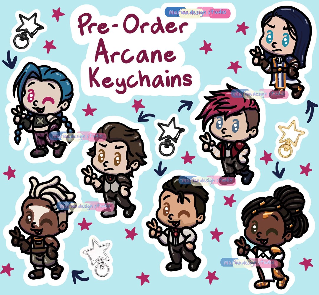 3 Days Left! Chibi Ar.cane Keychains Pre-orders | Kawaii Keychain | Lol ...