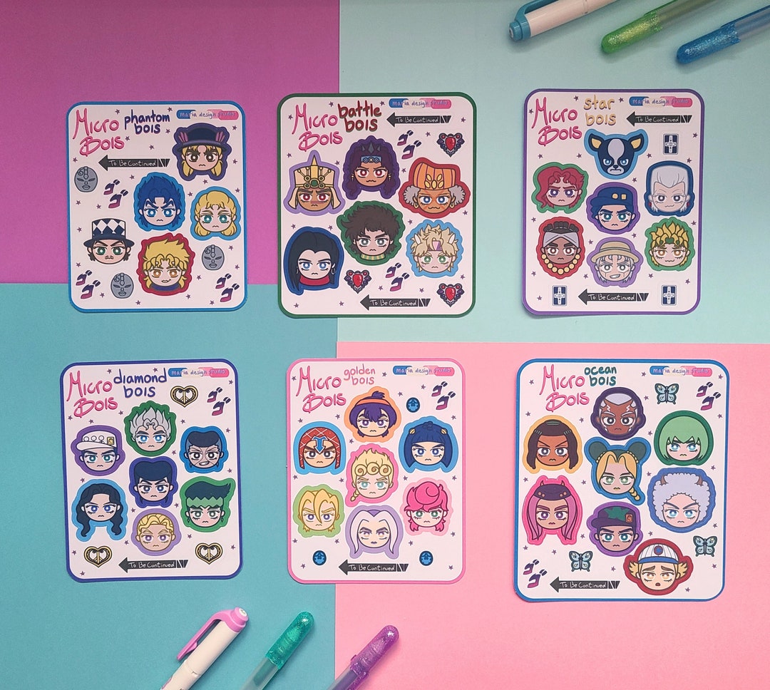 Bizarre Micro Boi Stickers | Bizarre Anime | Anime Stickers | Anime ...