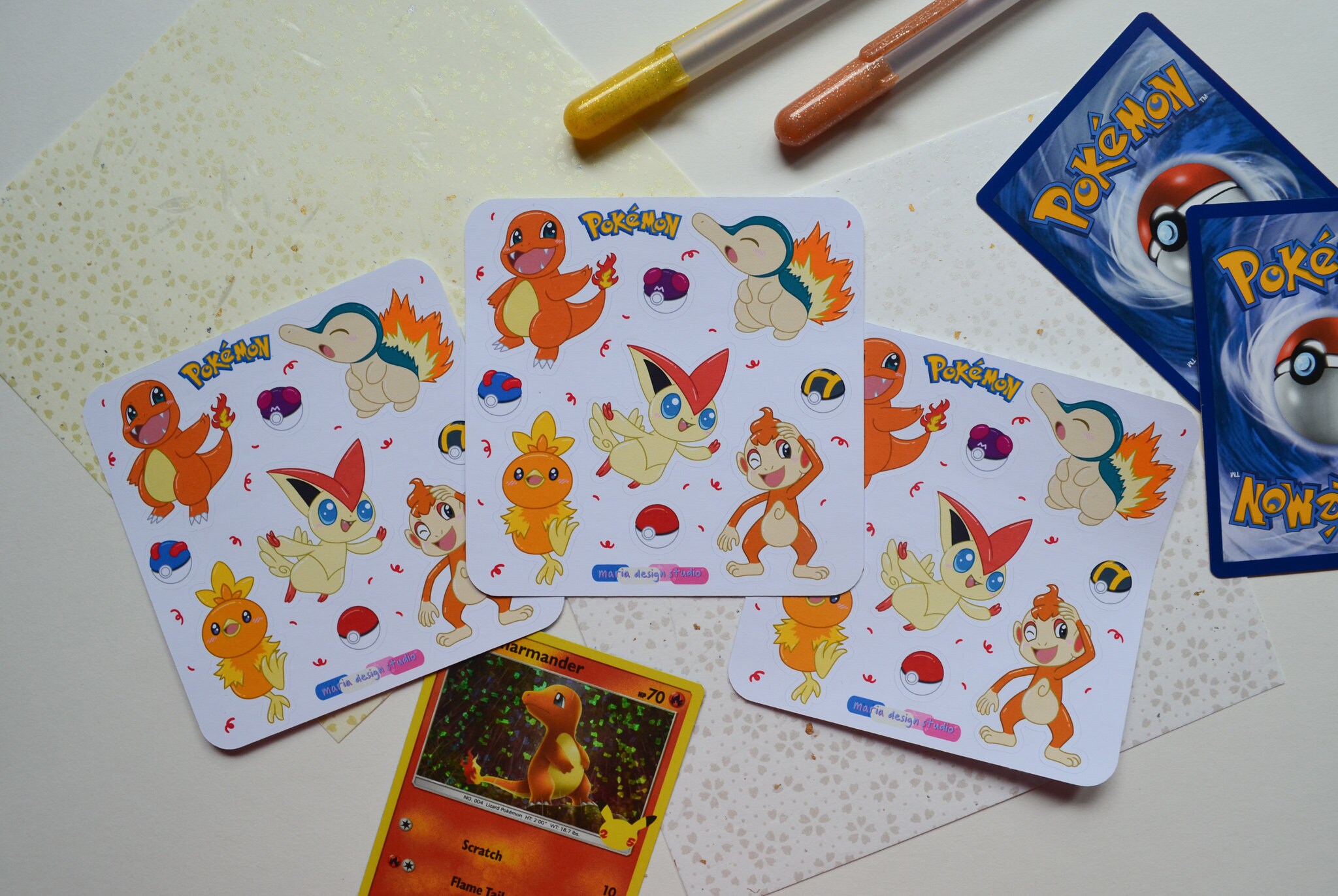 Pokémon Sticker Sheets Gen 1-4 Pokémon Stickers Pokémon | Etsy