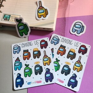 Sus Creature Stickers and Sticker Sheet Imposter Game - Etsy