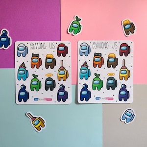 Sus Creature Stickers and Sticker Sheet Imposter Game - Etsy