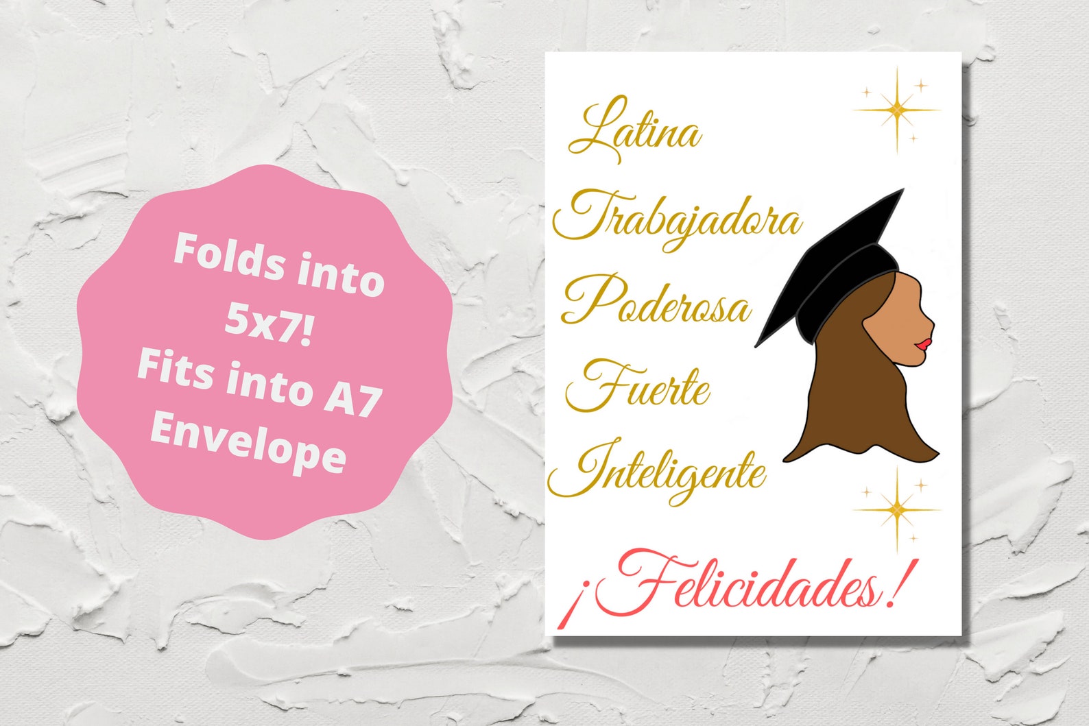 Digital, Downloadable, Printable Latina Graduation Card Class of 2021 ...