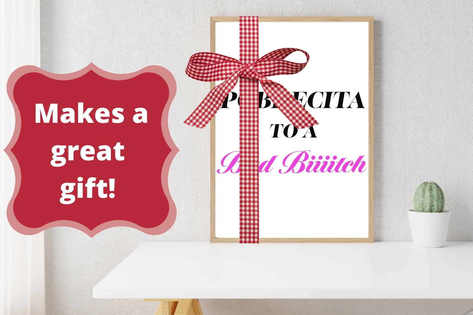 Pobrecita to a Bad Bitch - Latina Printable Wall Art Jefa Moves Latina ...