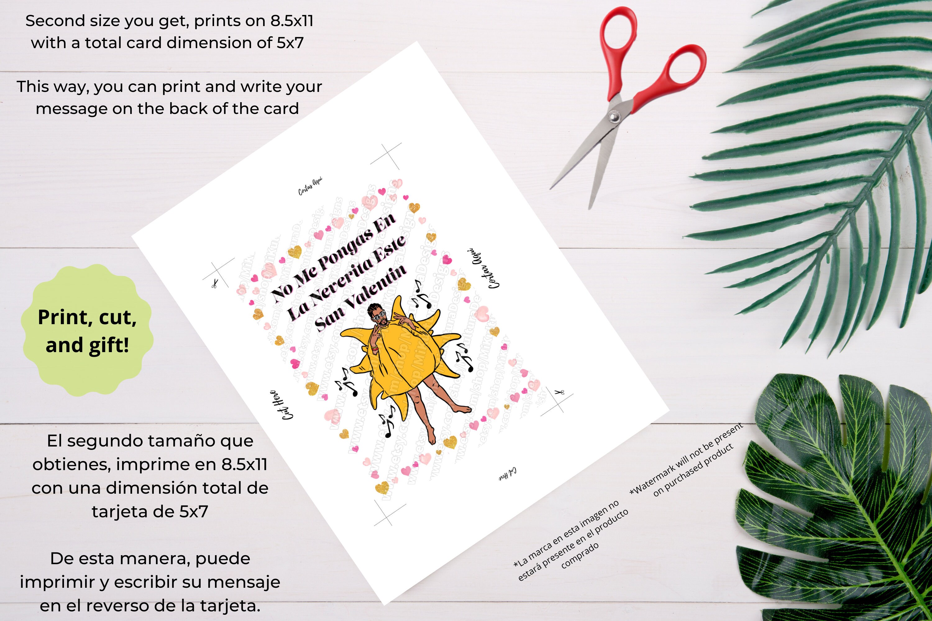 Bad Bunny Valentine Card La Neverita Tarjeta De San Valentin Tarjeta De ...