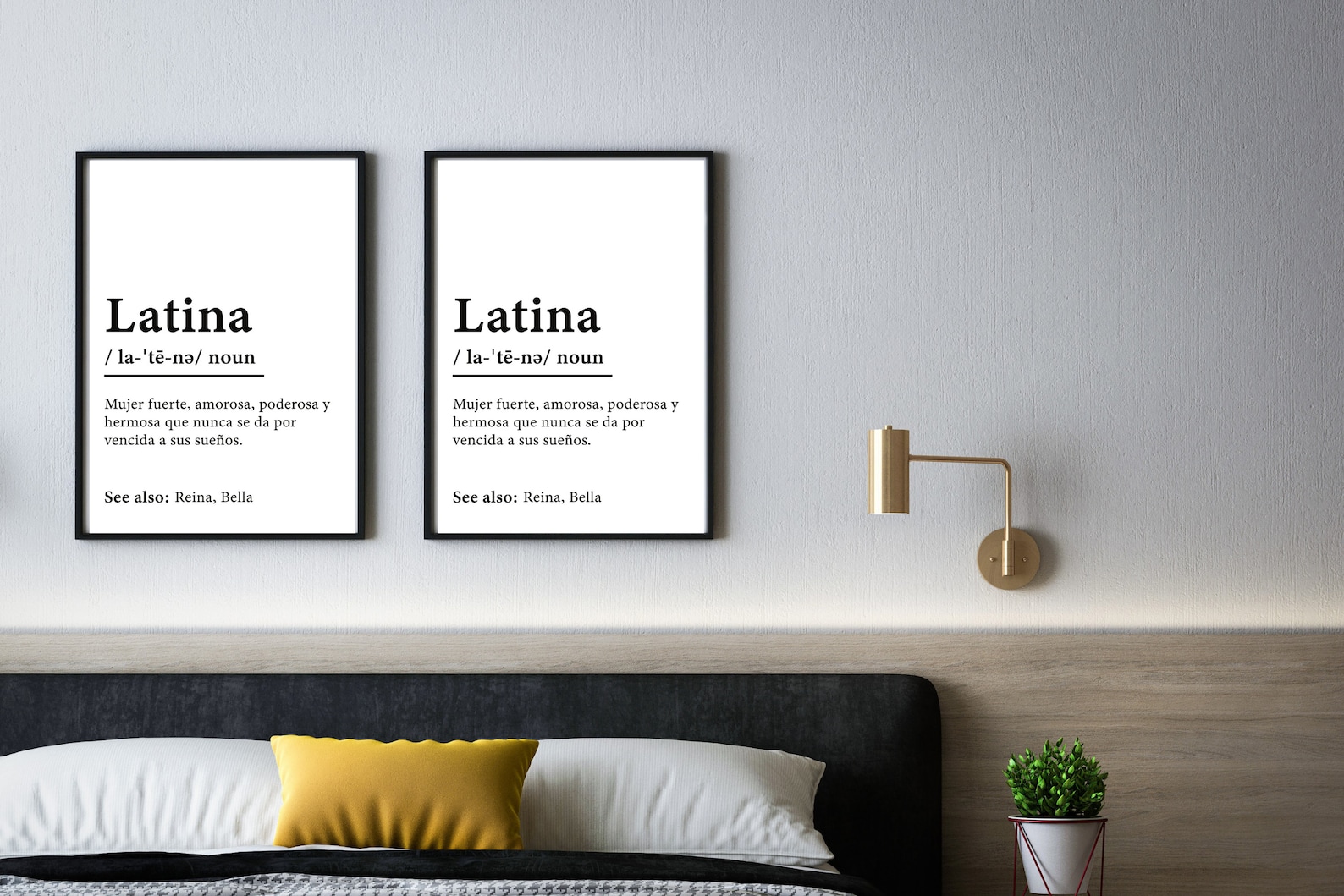 Latina Definition Wall Art Printable Wall Art Digital | Etsy