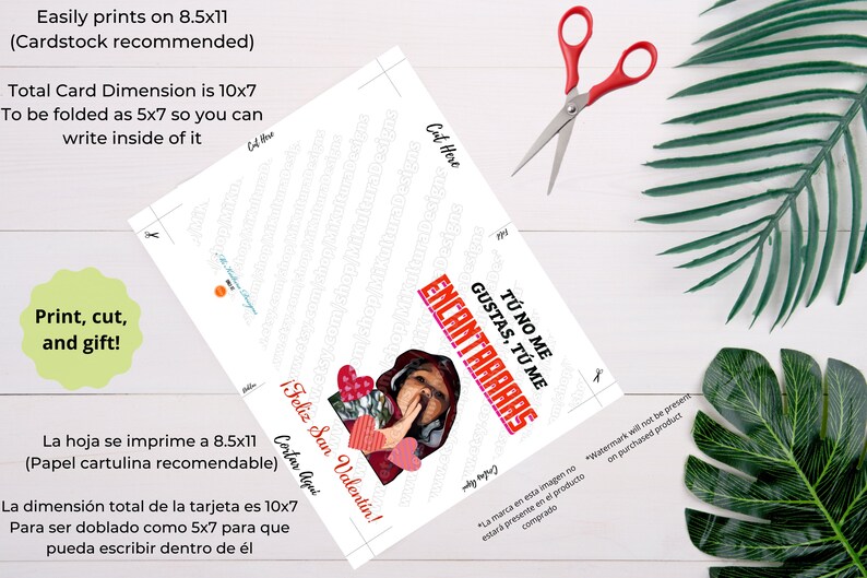 Tarjeta De San Valentin, Printable Funny Latino Valentine Greeting Card ...