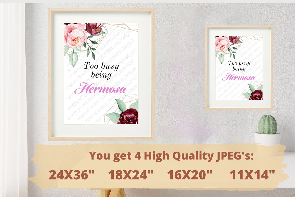 Hermosa Wall Art - Hermosa Latina Wall Art Mujer Poderosa Wall Art Too ...