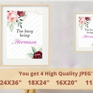 Hermosa Wall Art - Hermosa Latina Wall Art Mujer Poderosa Wall Art Too ...