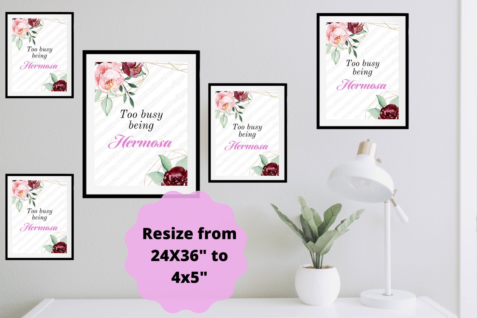Hermosa Wall Art - Hermosa Latina Wall Art Mujer Poderosa Wall Art Too ...