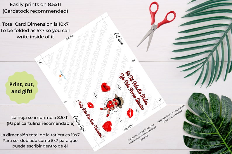 Bad Bunny Valentine Card Printable Valentine Card for Her for Him Yo Me ...
