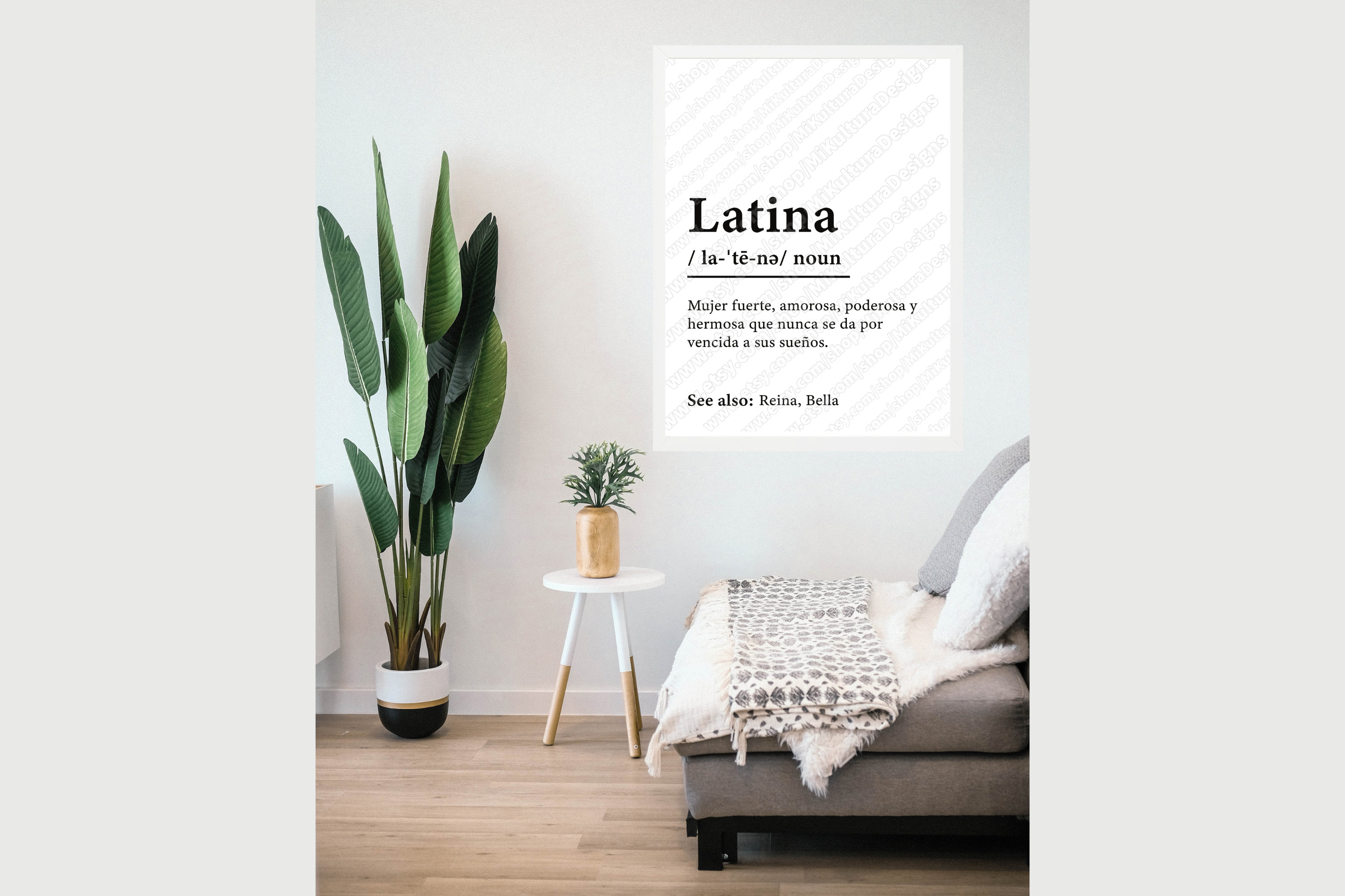Latina Definition Wall Art - Printable Wall Art Digital Download and ...