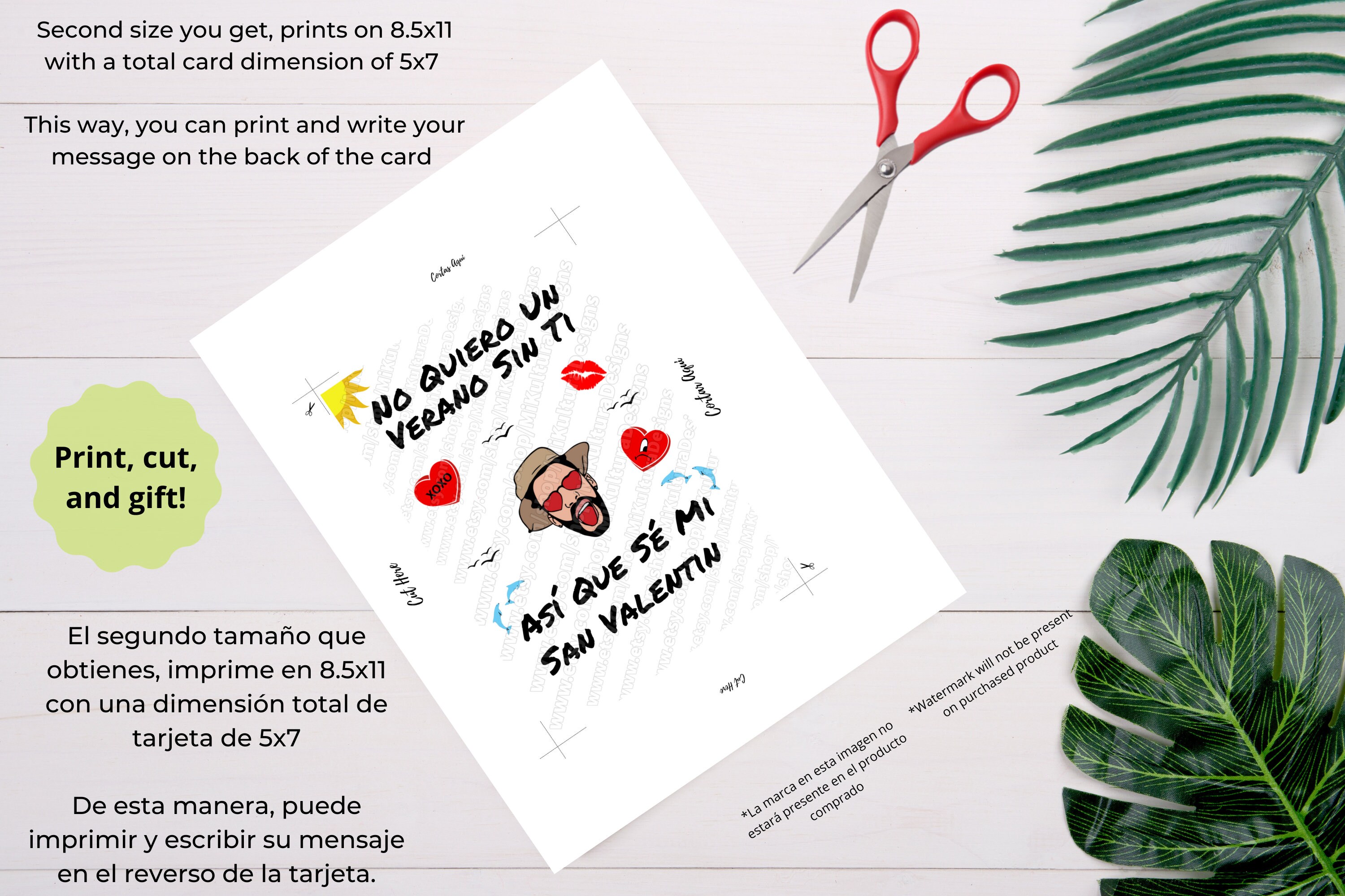 Bad Bunny Valentines Day Card - Un Verano Sin Ti Tarjeta De San ...