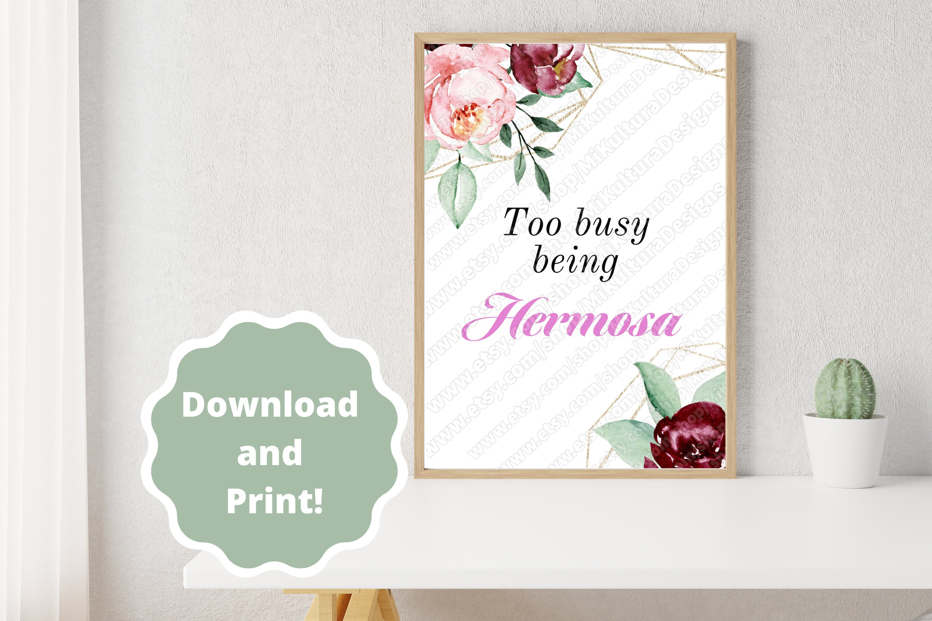 Hermosa Wall Art - Hermosa Latina Wall Art Mujer Poderosa Wall Art Too ...